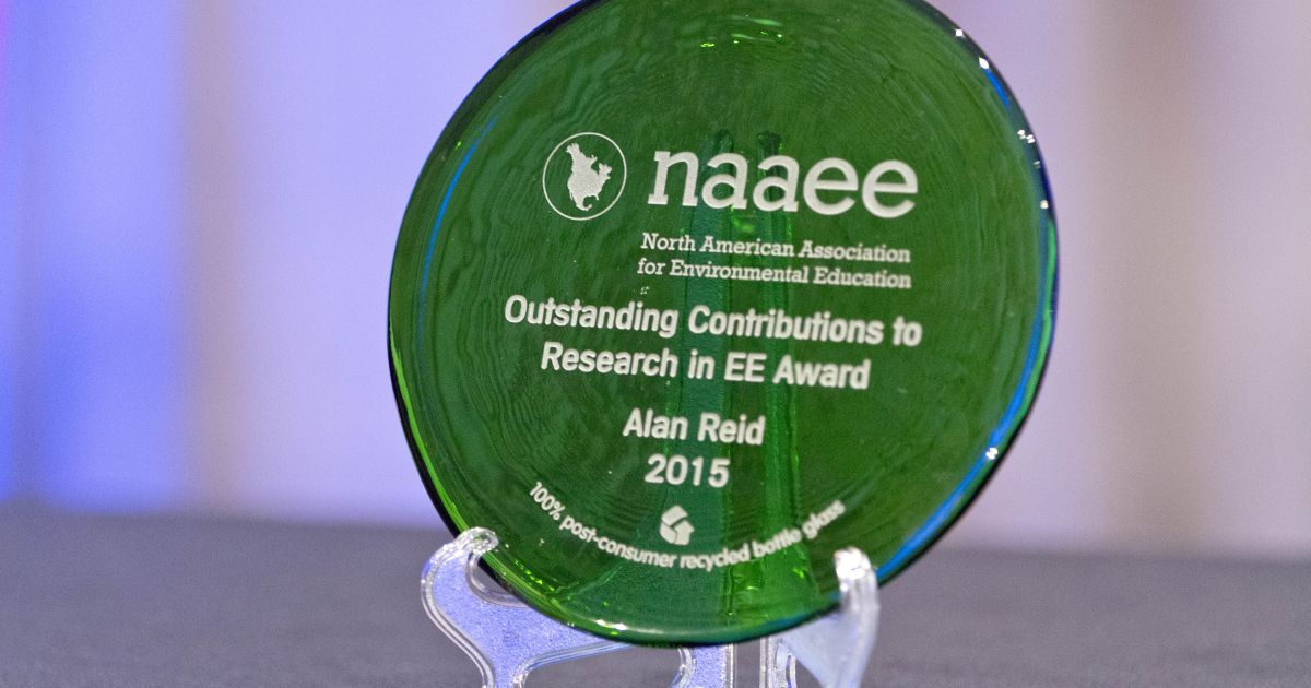 Associate Professor Dr. Alan Reid Wins NAAEE Award: Outstanding ...